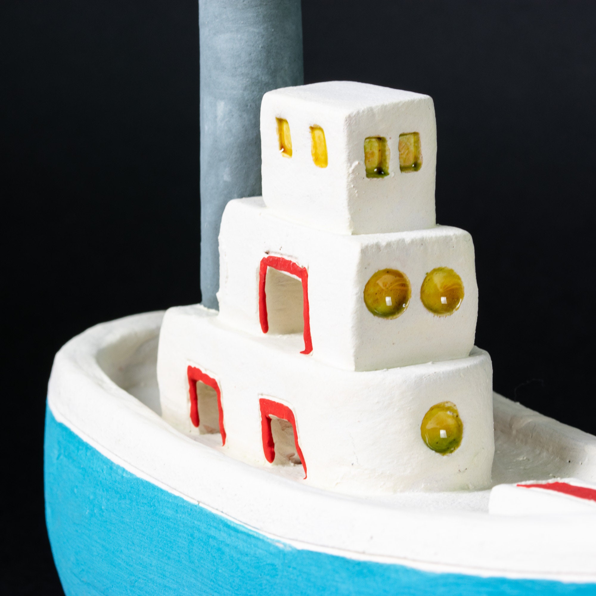 Aias Handmade Ceramic Boat Sculpture Greek Artwork Clay - Etsy UK