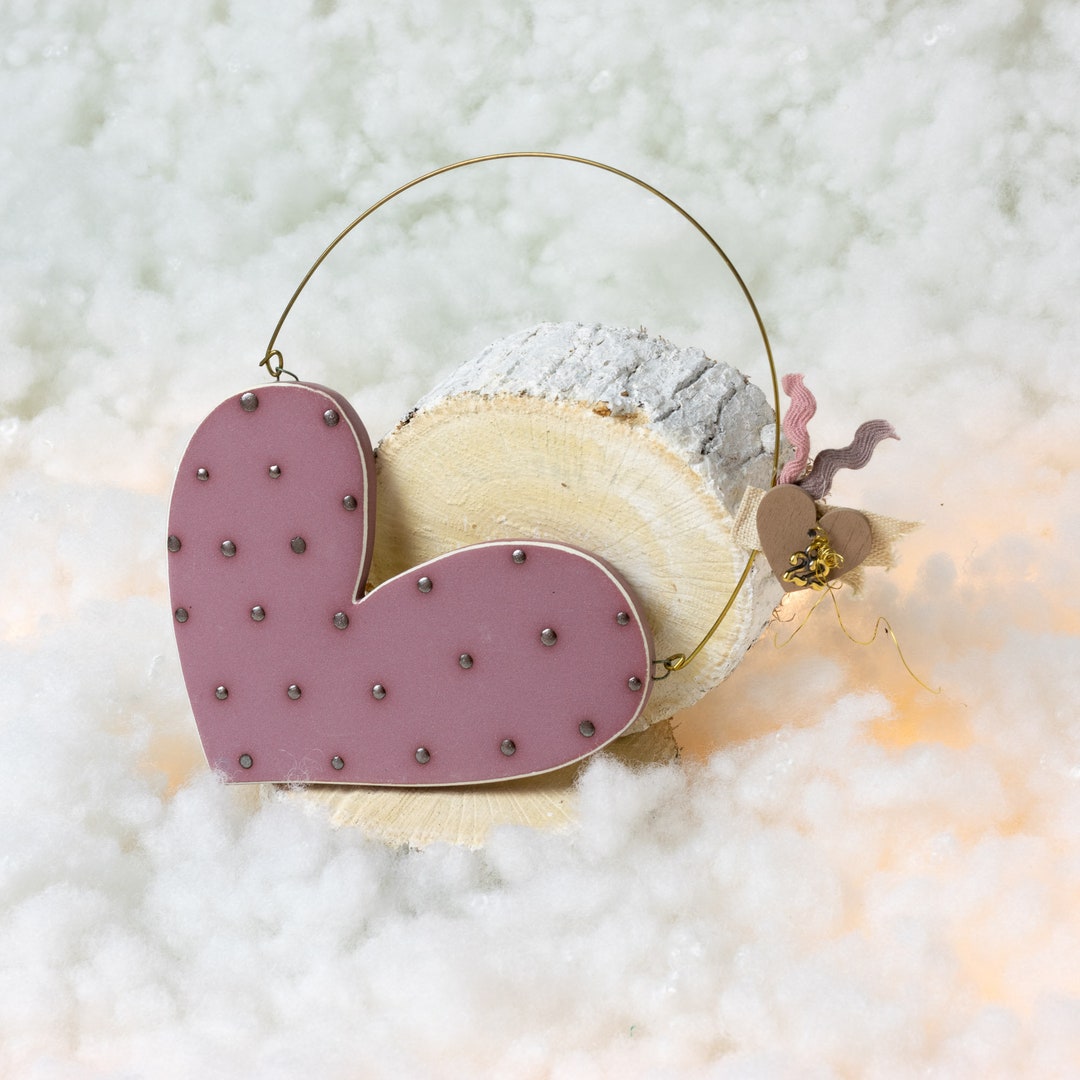 Handmade Ceramic Heart, Home Decor, Hanging Art, Artwork, Athenian ...