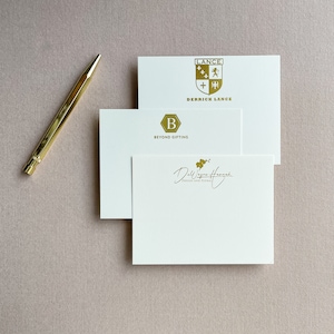 Custom Business Notecard With Logo, Personalized Corporate Stationery ...