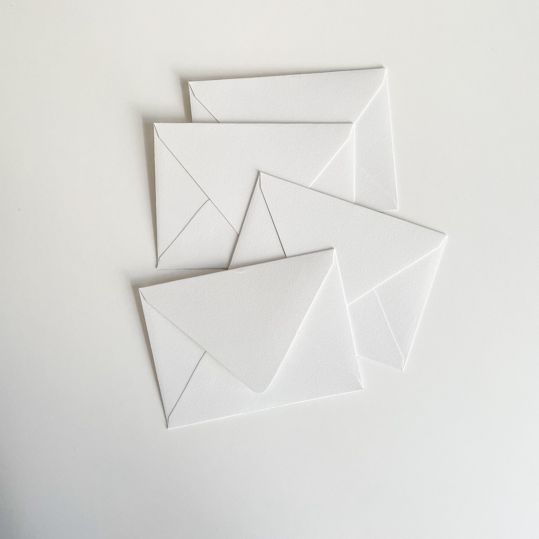 Mini Envelopes, Size 3.625" X 2.625", White or Ivory, Premium 100lb ...
