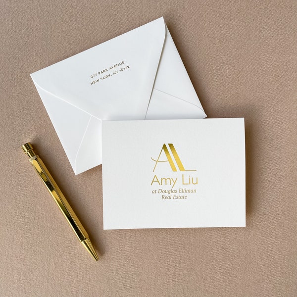 Custom Business Folded Notecard Set - Etsy