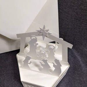 Nativity Box Card 3D Card Pop Up Christmas Card Handmade - Etsy