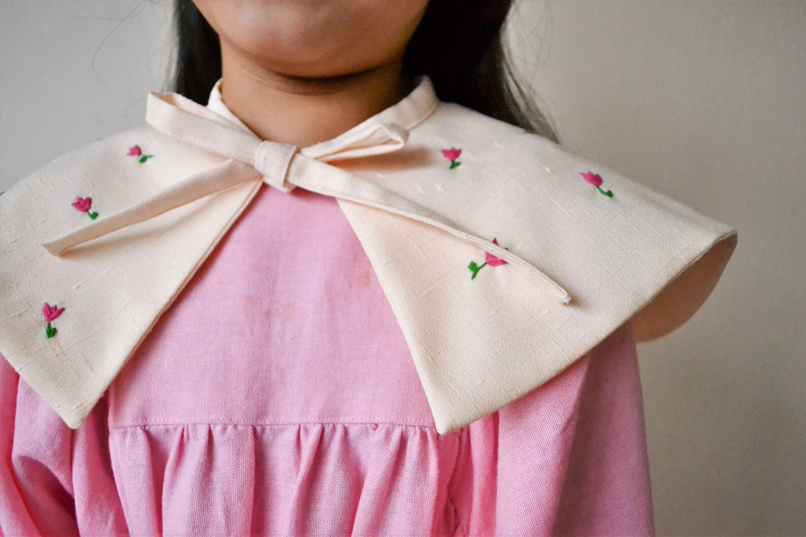 Kid detachable collar Kid collar Hand embroidery collar | Etsy