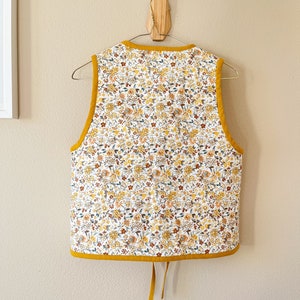 Quilted Vest, **reversible Quilted Vest**, Quilted Front Tie Vest ...