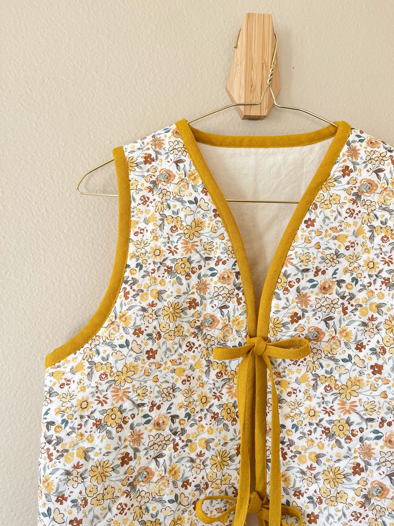 Quilted Vest, **reversible Quilted Vest**, Quilted Front Tie Vest ...