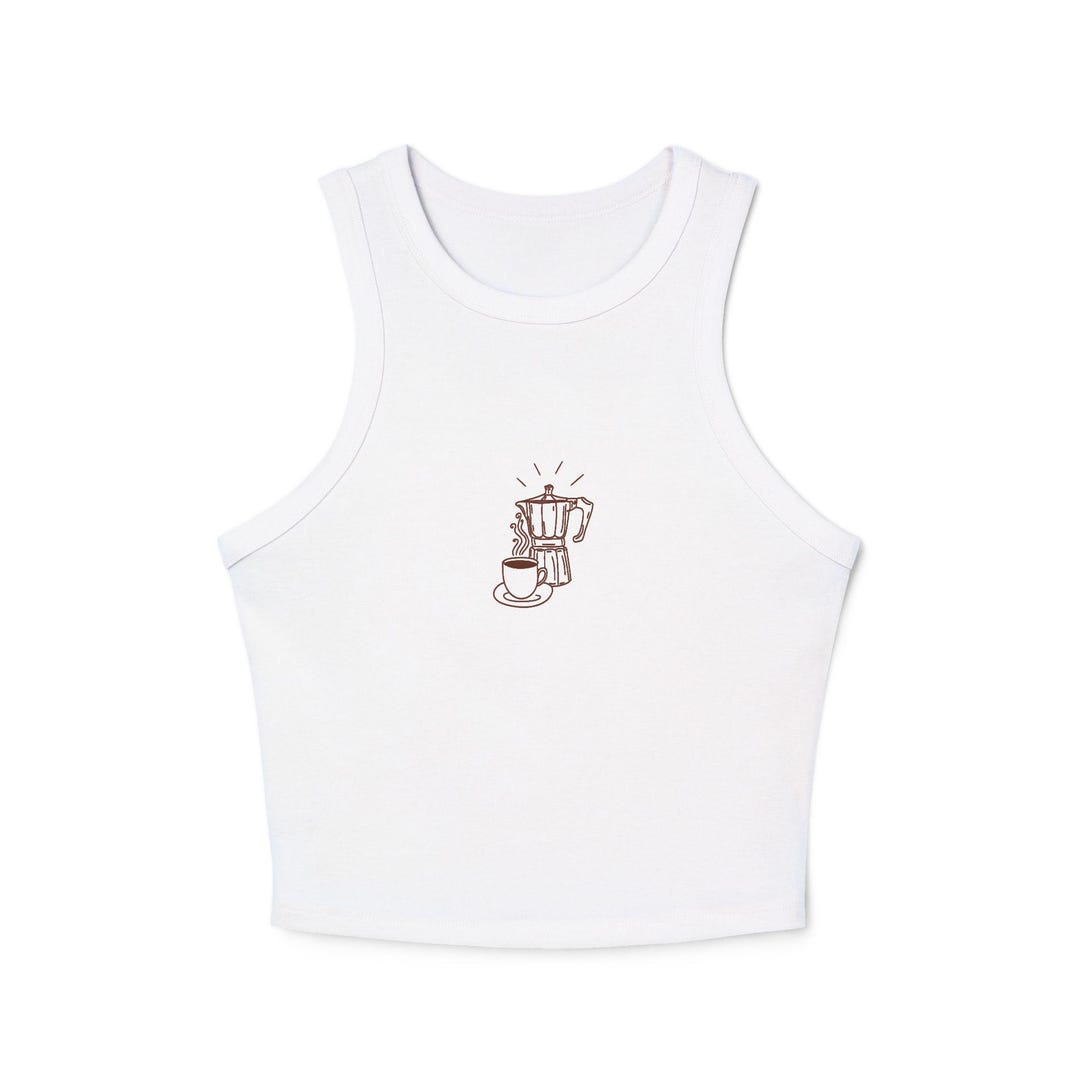 Coffee Lover Tank Top | Stovetop Espresso Graphic Tank | Minimalist ...