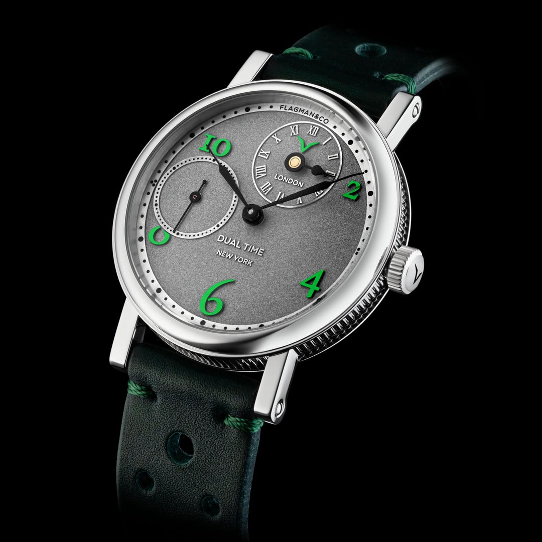 Dress Watch Flagman Watch Dual Time Watch Handmade Watch Steampunk ...