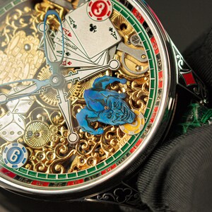 Omega Watch Skeleton Watch Casino Watch Marriage Watch Handmade Watch ...