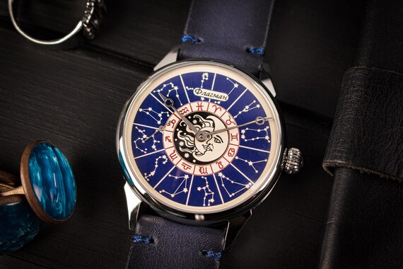 Zodiac signs watch Handmade watch Watch for men Marri… - Gem