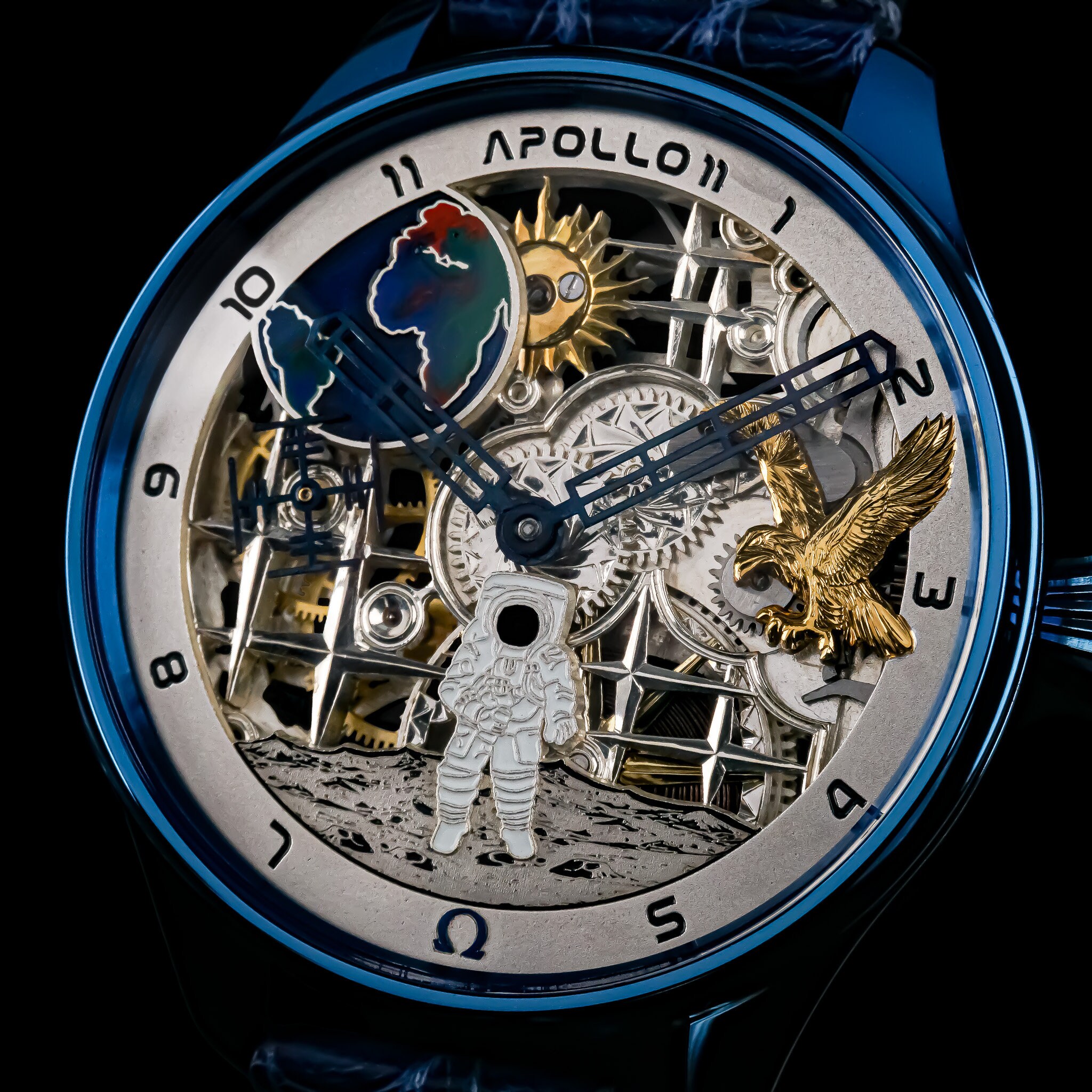 Omega Watch Apollo 11 Watch Skeleton Watch Handmade Watch Marriage ...