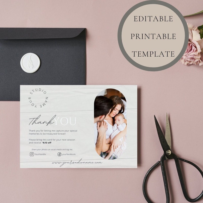 Client Thank You Card Etsy