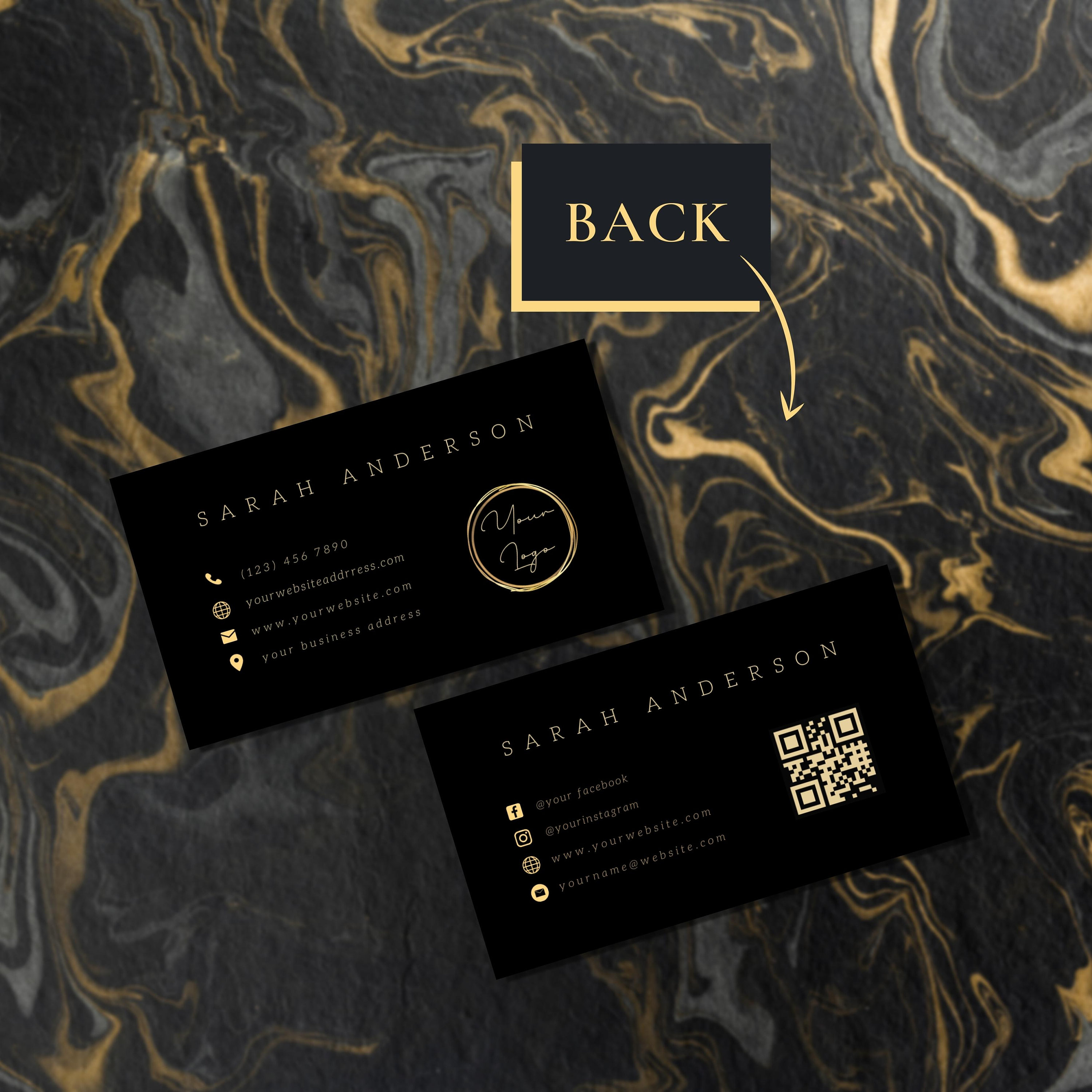 Modern Brow Business Card Design Template, Microblading Business Cards ...