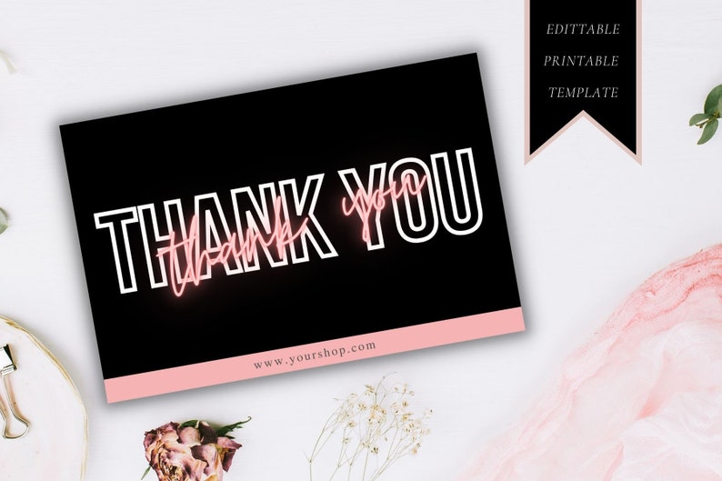 QR Code Template Thank You Card Scan, DIY Client Review Template, QR ...