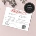 Resin Product Care Card Template, Printable Packaging Insert for Small ...