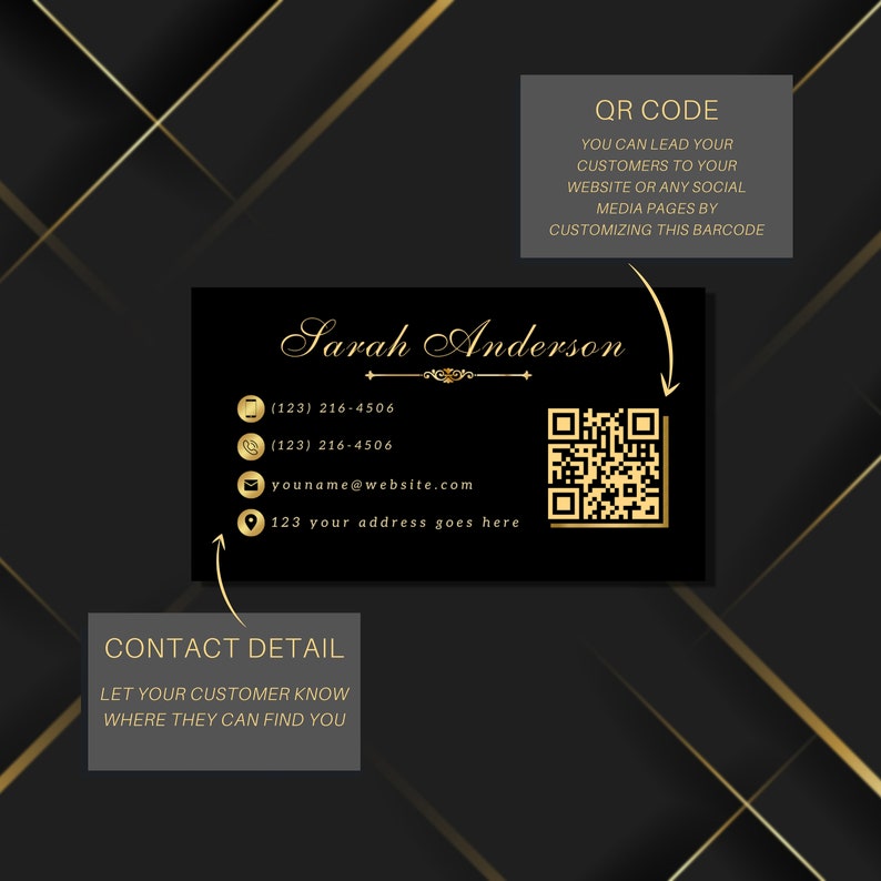 Real Estate Business Cards With QR Code, Realtor Business Card ...