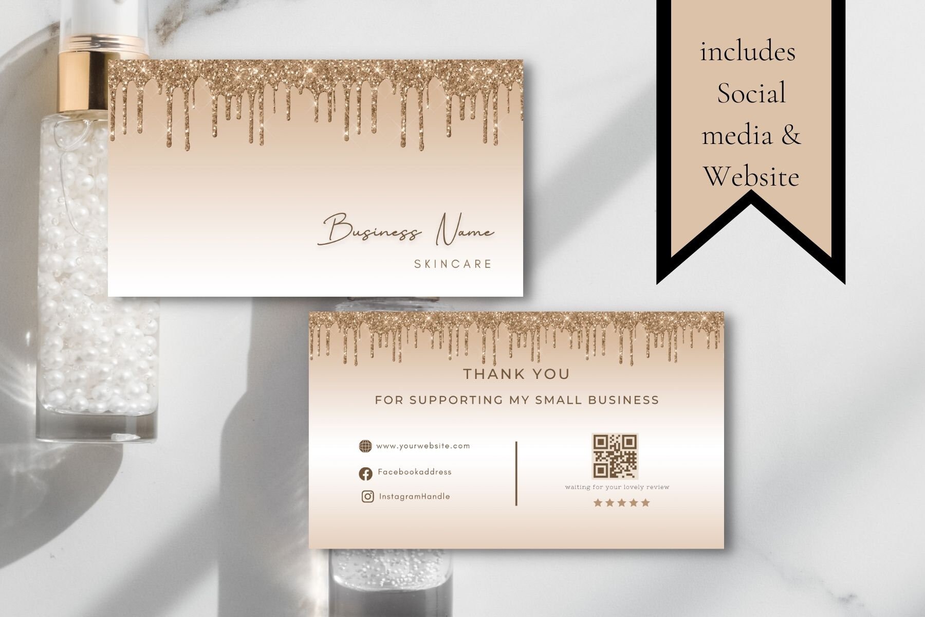 Skin Care Business Cards