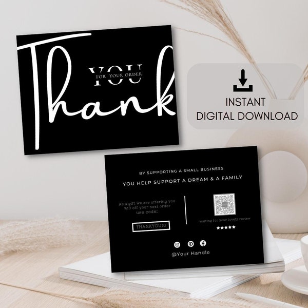 Qr Code Review Request Card - Etsy