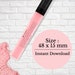 Lip Gloss Warning Label Template, Digital Warning Sticker for Lipgloss ...