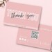 Custom Qr Code Thank You Card Template Editable Printable - Etsy
