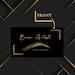 Brow Artist Business Card Template, Lux Gold Foil Effect Eyebrow ...