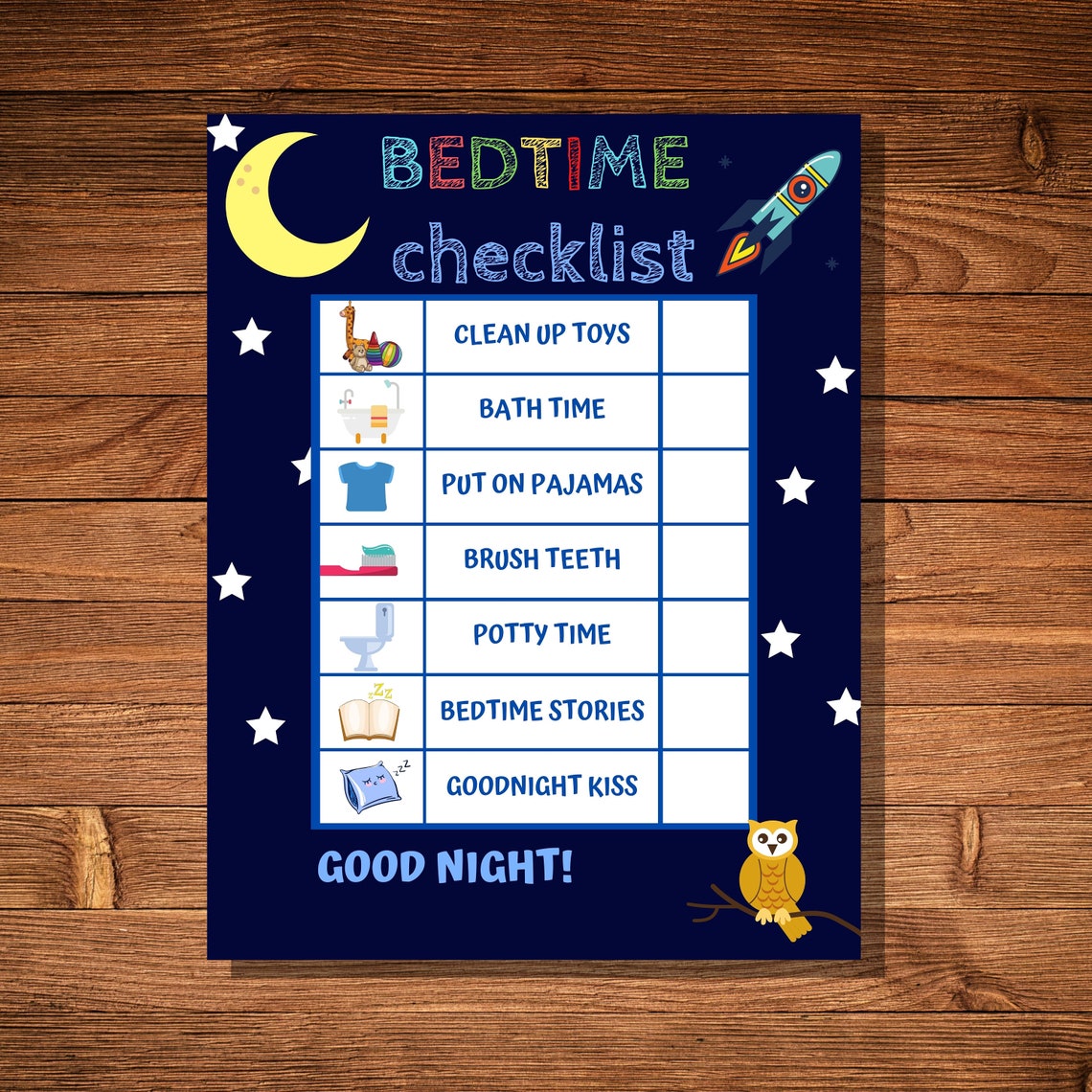MORNING AND BEDTIME Checklist - Morning Routine Checklist - Bedtime ...