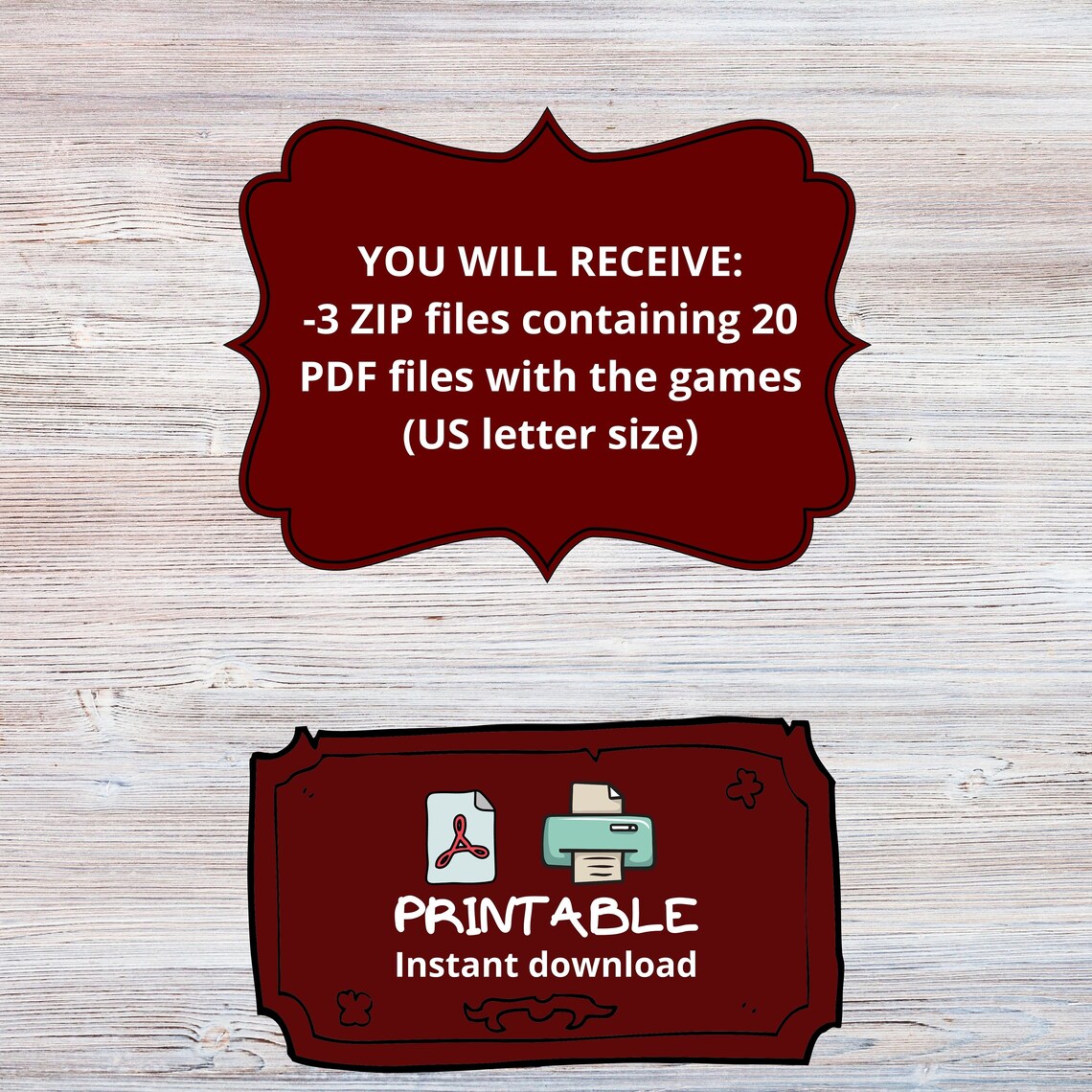 SET of 20 Scavenger Hunt Games -scavenger Hunt BUNDLE - Scavenger Hunts ...