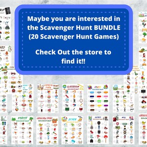 Food Scavenger Hunt - Printable - Grocery Scavenger Hunt Scavenger for ...