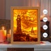 Lighthouse Shadow Box Files Paper Cut Light Box Template - Etsy
