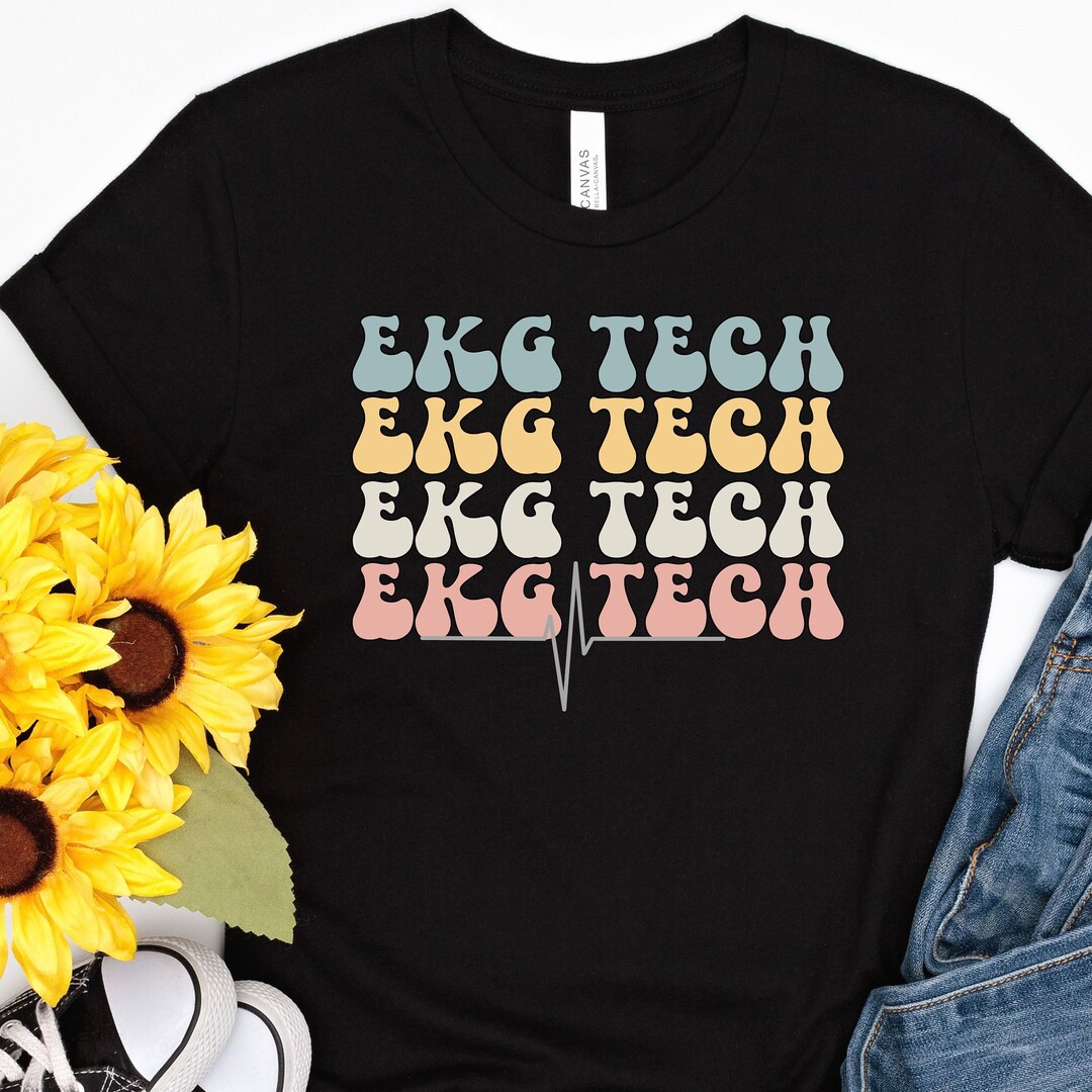 EKG Tech Shirt for EKG Technician EKG Monitor Tech - Etsy