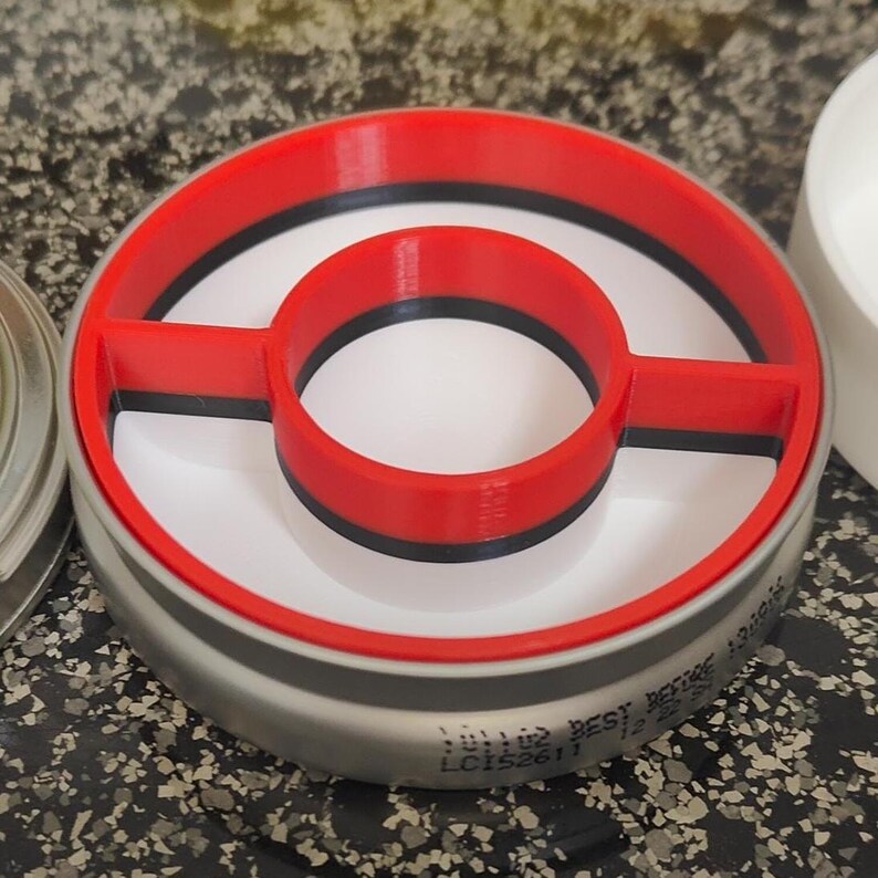 Altoids ROUND 3D Printed Organizer - Pokeball Style Colors Red/black ...