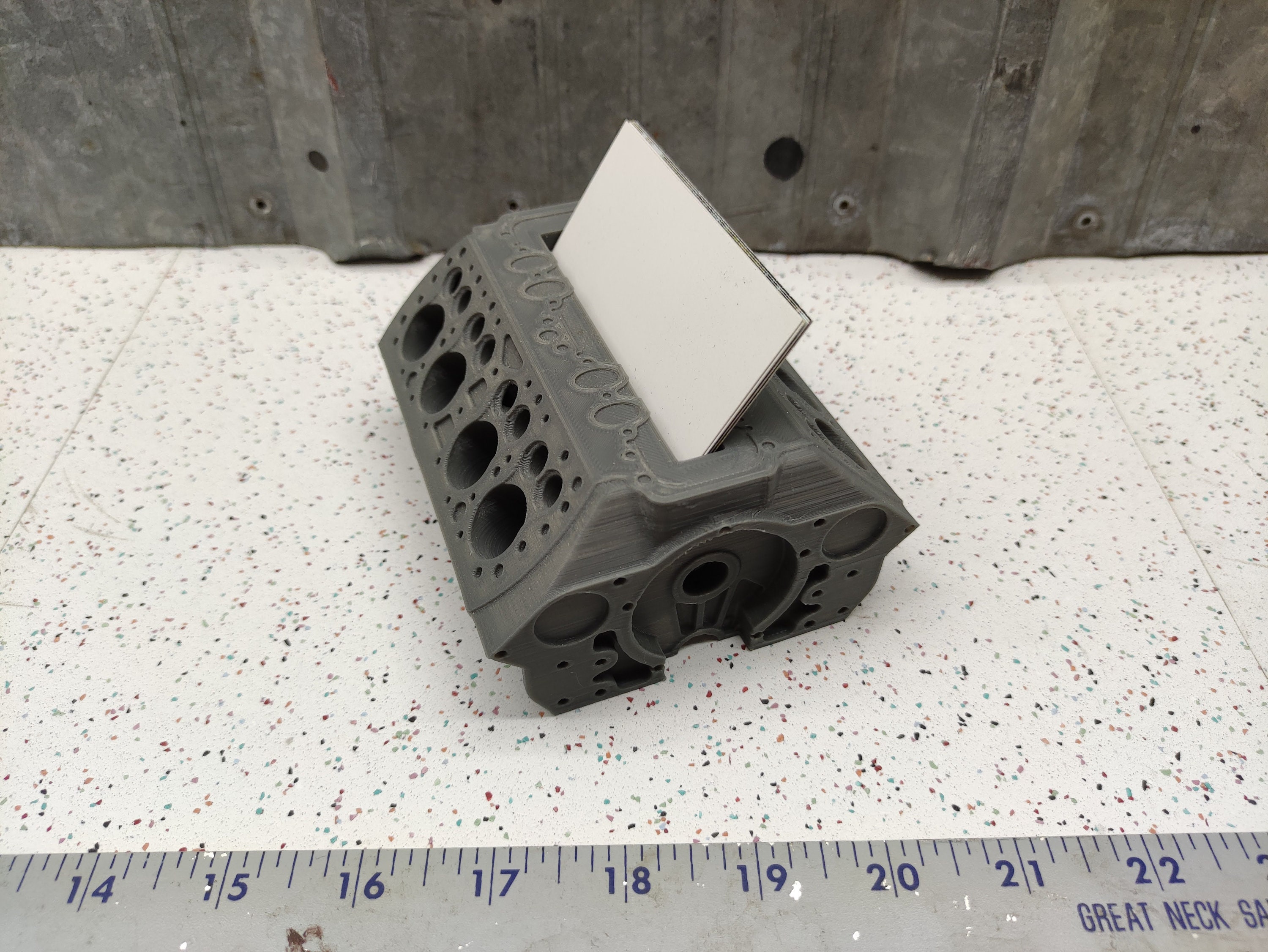 Flathead V8 3D Printed Engine Block Business Card Pen Holder - Etsy