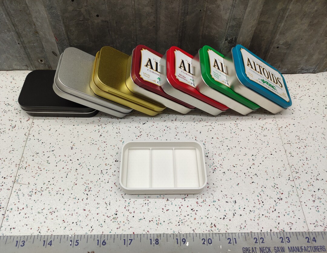 Seven Star Altoids Tin Tray Insert for Storage of 9V Batteries Tech ...