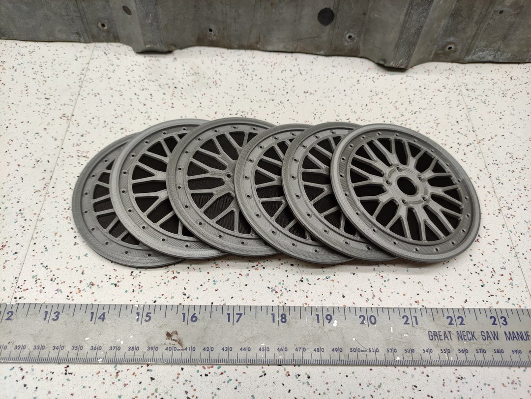 BBS Style Racing Wheels Design Mesh Coasters Black / Silver Coffee ...