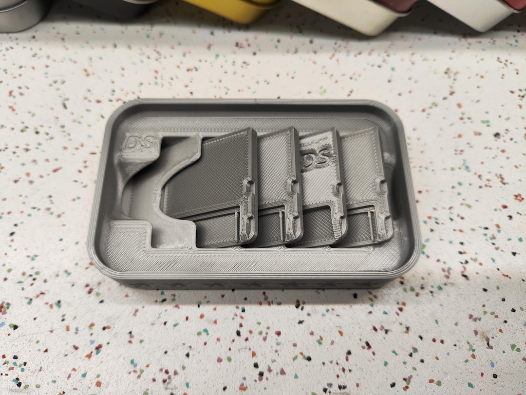 Nintendo DS Game Cartridge Holder - Altoids Tin Insert, Silver PLA - Etsy