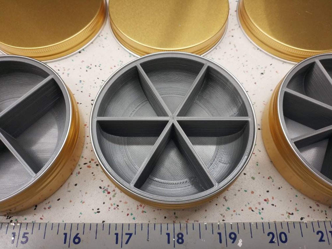 Seven Star Round Tin Tray Divider Insert Organizer Circular - Etsy