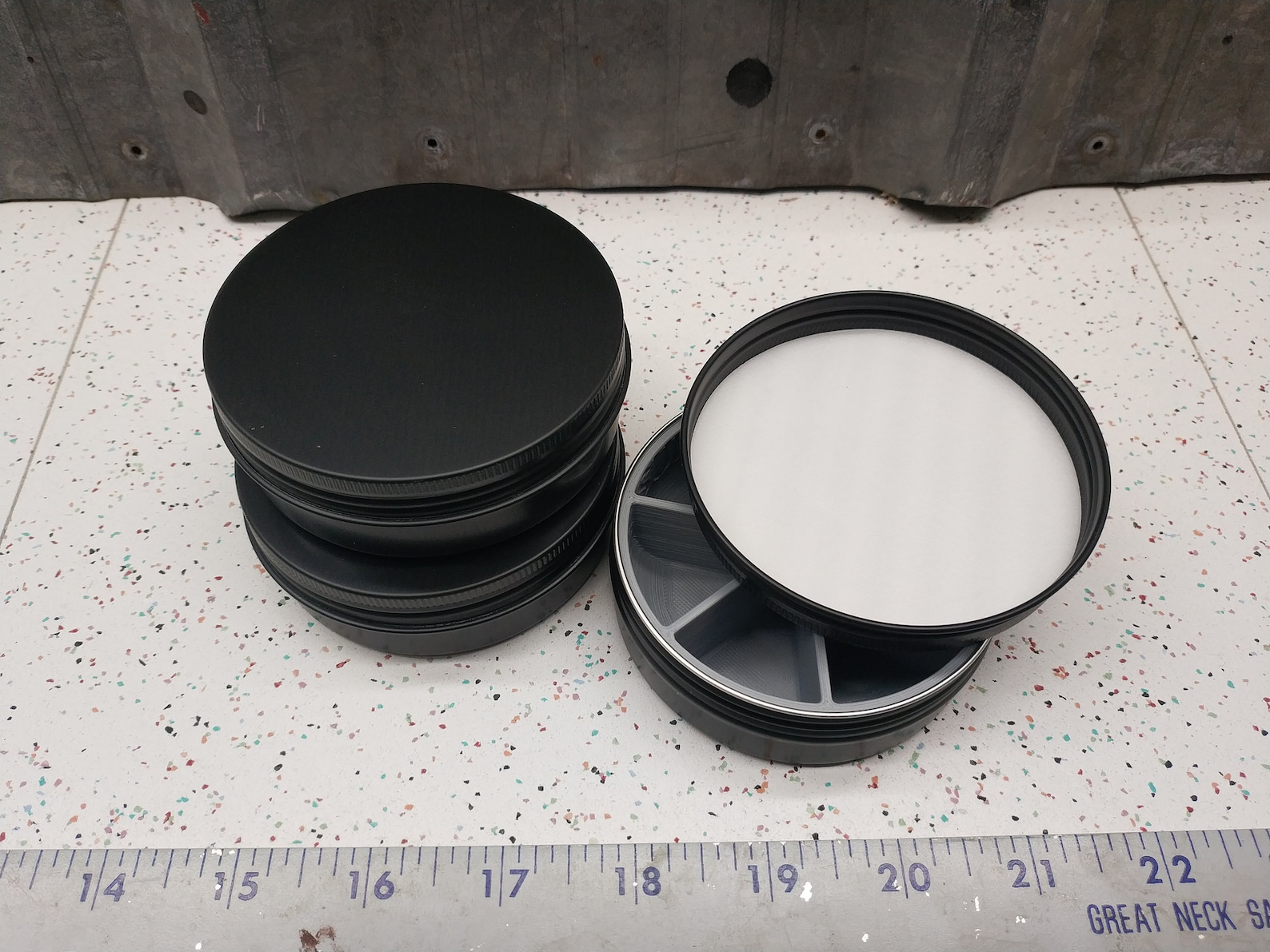 Seven Star Round Tin Tray Divider Insert Organizer Circular - Etsy