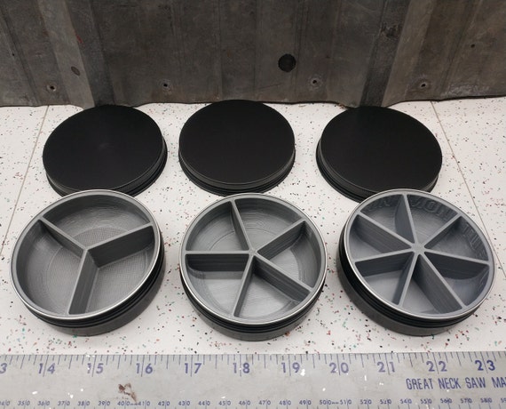 Seven Star Round Tin Tray Divider Insert Organizer Circular - Etsy