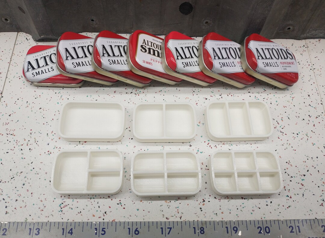 Altoids Smalls Tin Organizer Insert – 3D Printed Palette, Pill Box - Etsy