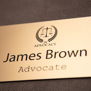 Door Sign, Door Sign With Engraving as Name Plate, Personalized Rowmark ...