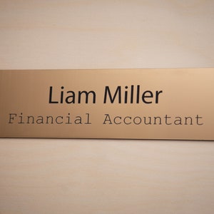 Door Sign, Door Sign With Engraving as Name Plate, Personalized Rowmark ...