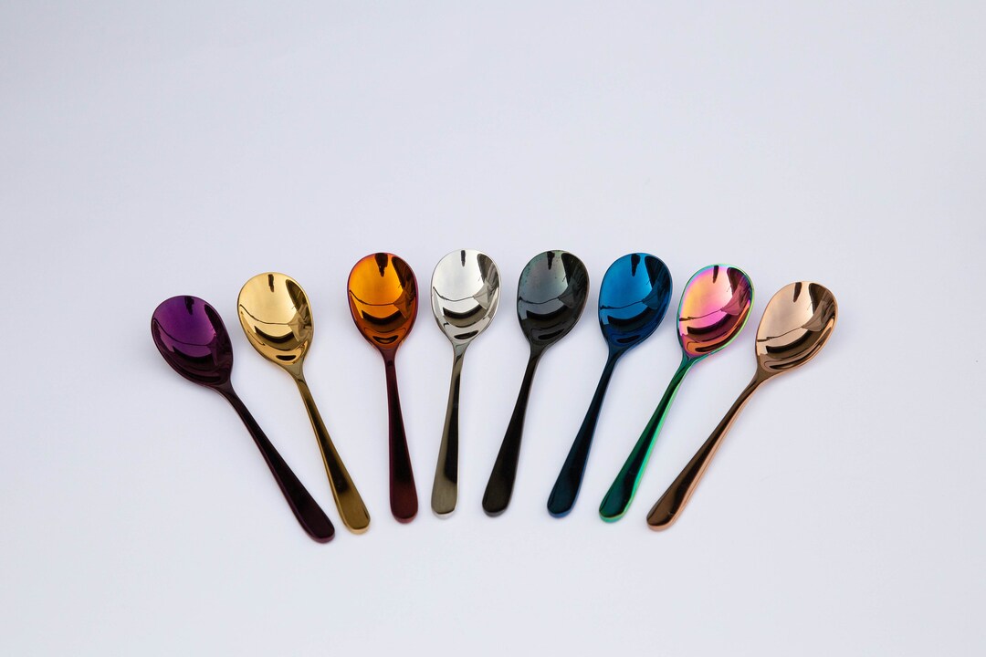 Beautiful Personalised Tea Spoon / Custom Spoon / Colourful, Laser ...