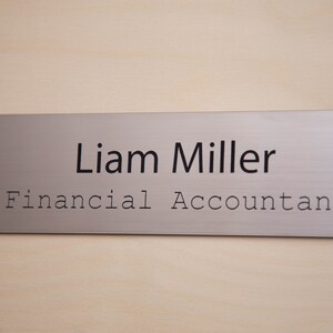 Door Sign, Door Sign With Engraving as Name Plate, Personalized Rowmark ...