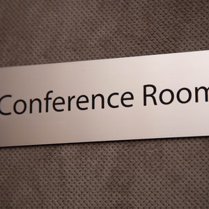 Door Sign, Door Sign With Engraving as Name Plate, Personalized Rowmark ...