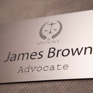 Door Sign, Door Sign With Engraving as Name Plate, Personalized Rowmark ...