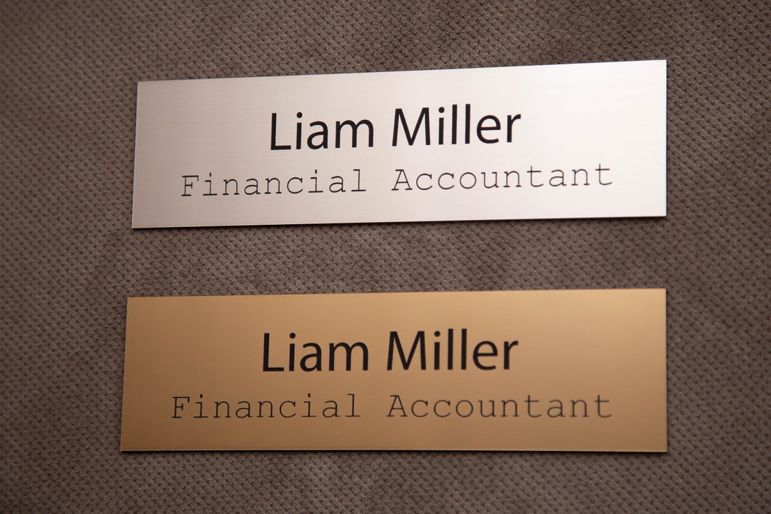 Door Sign, Door Sign With Engraving as Name Plate, Personalized Rowmark ...