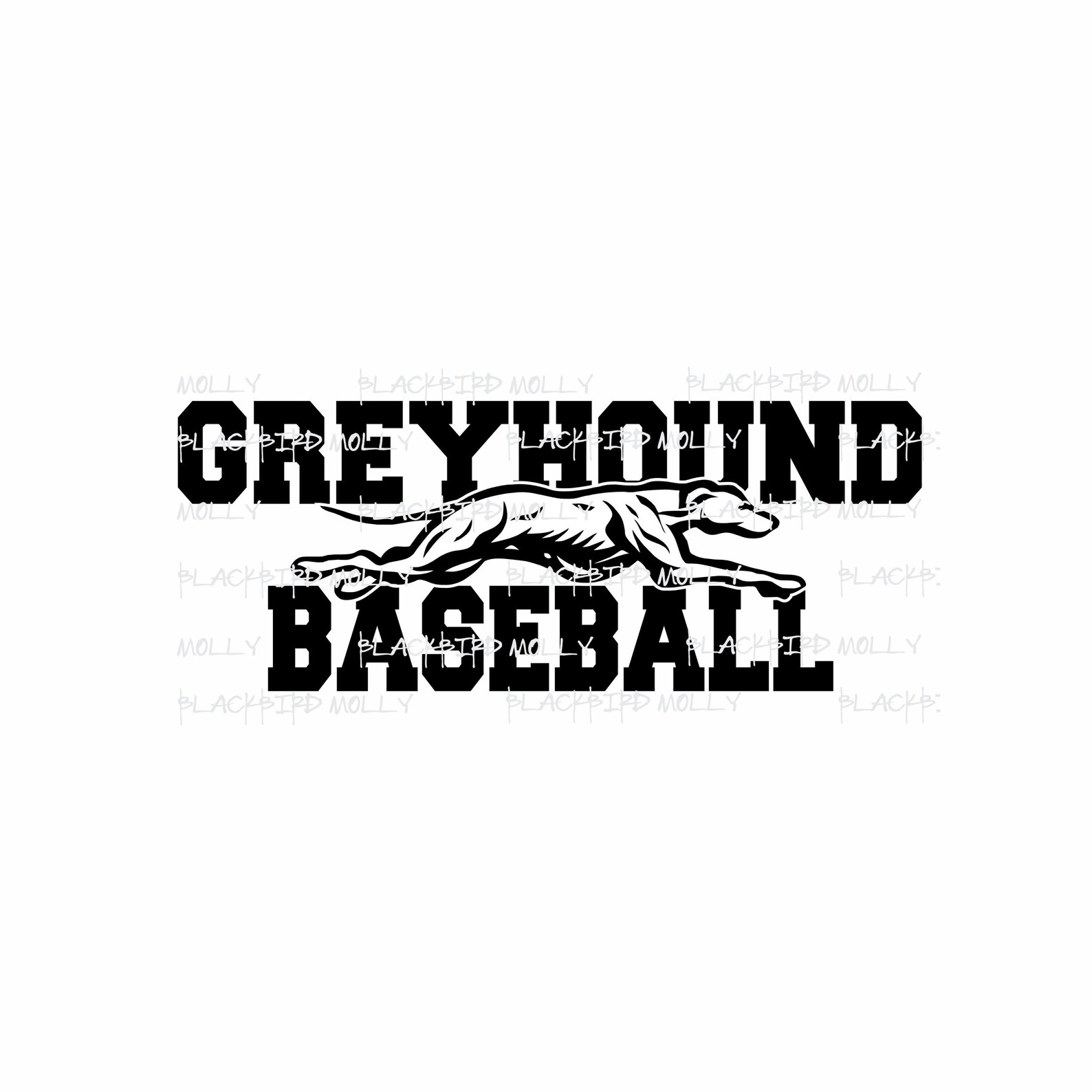 Greyhound Baseball Logo - Etsy