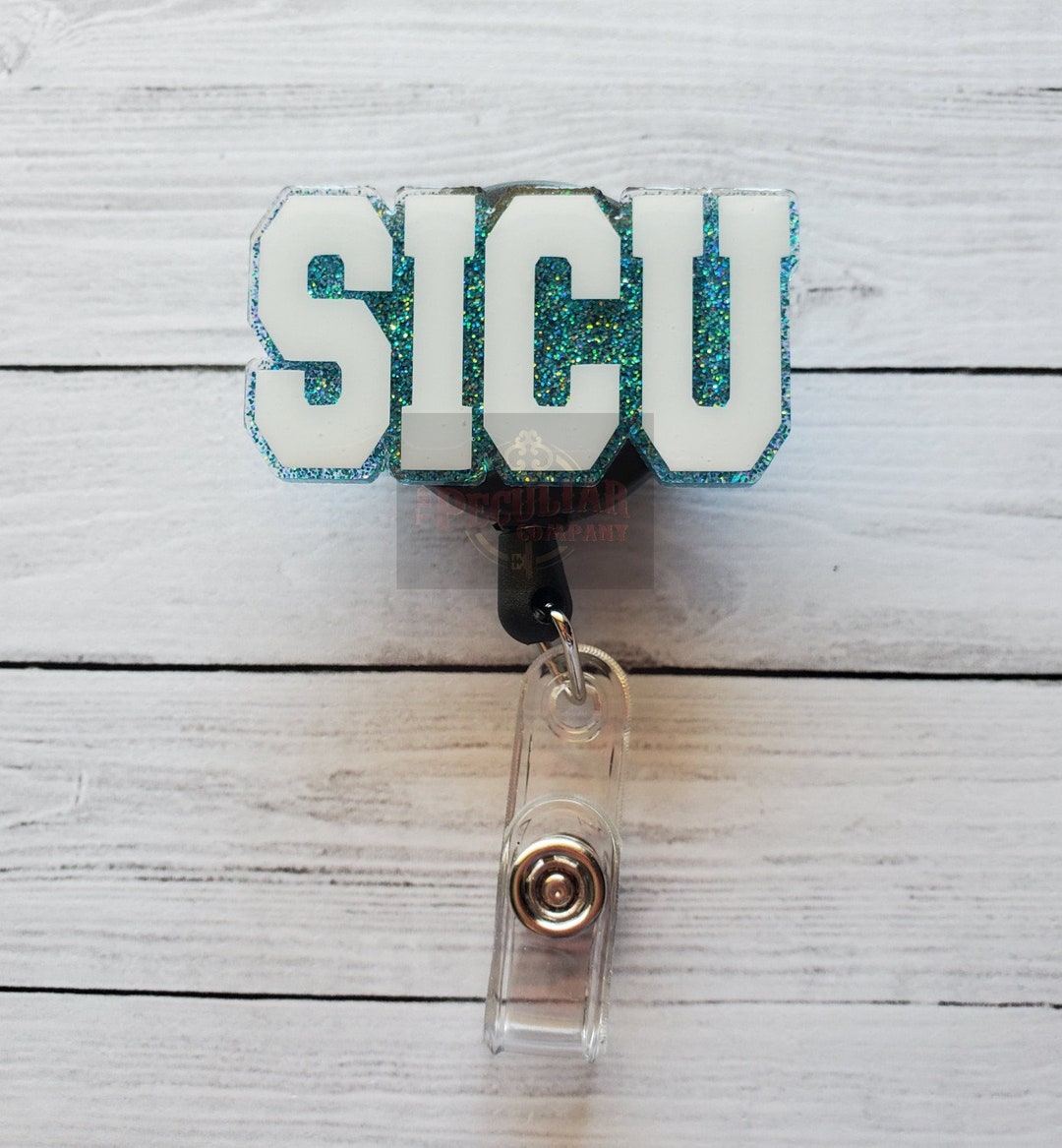 SICU (surgical Intensive Care Unit) Badge Reel, Badge Holder, Nurse ...