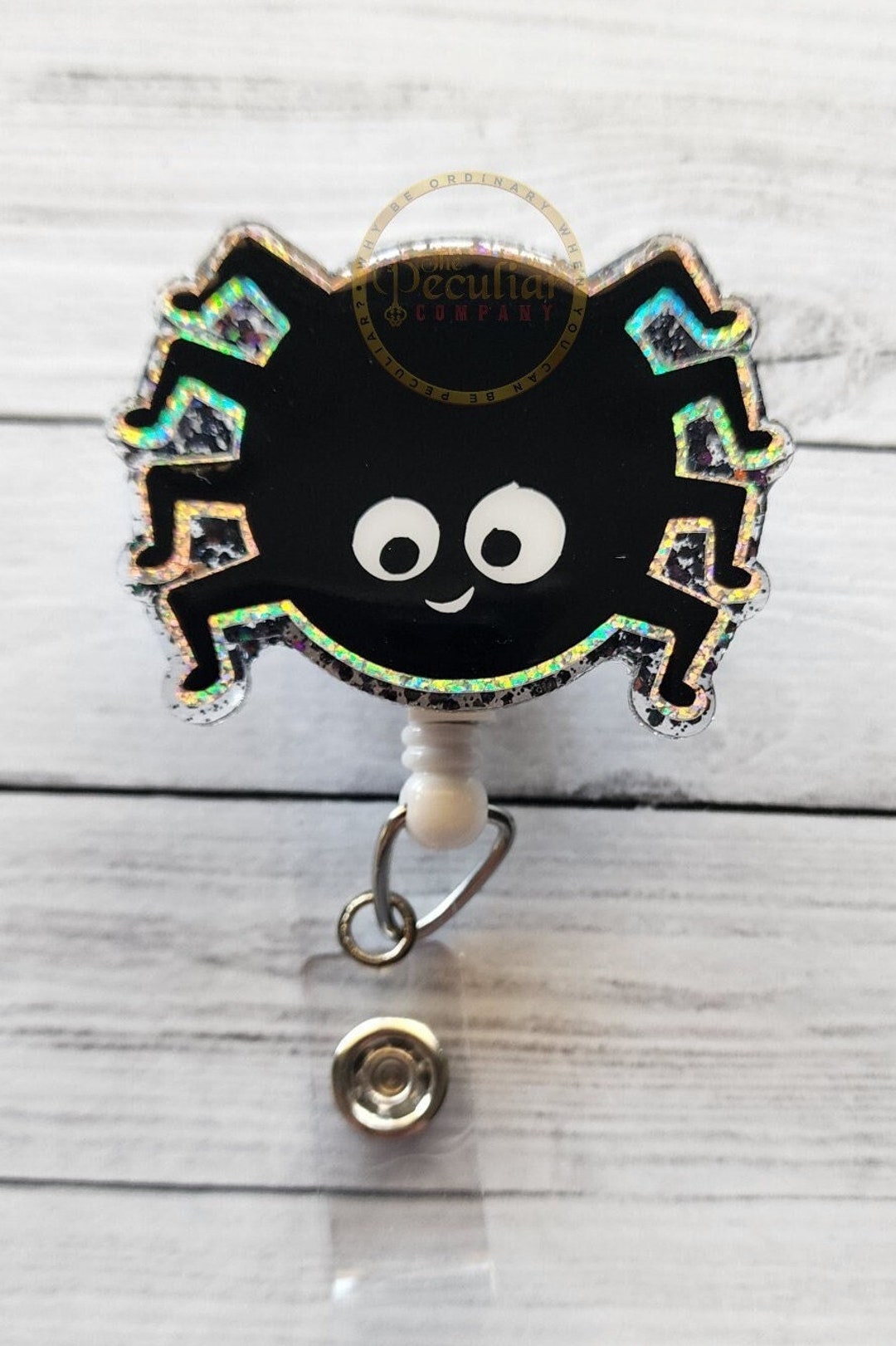 Sweet Spider Badge Reel, Halloween, Fall, Badge Reel, Badge Holder - Etsy