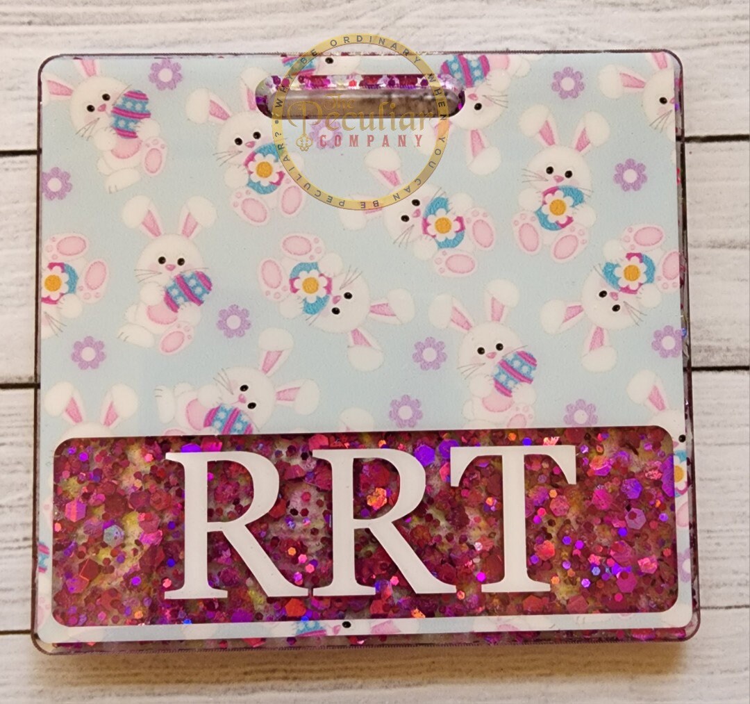 Purple Bunny Badge Buddy, Easter Badge Buddy, Easter Egg Badge Buddy ...