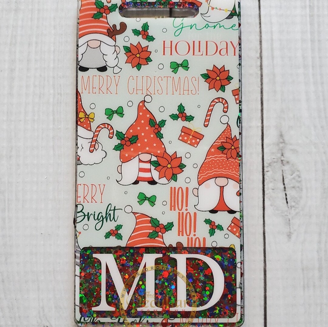 Holiday Gnome Badge Buddy (variety of Sizes) - Etsy